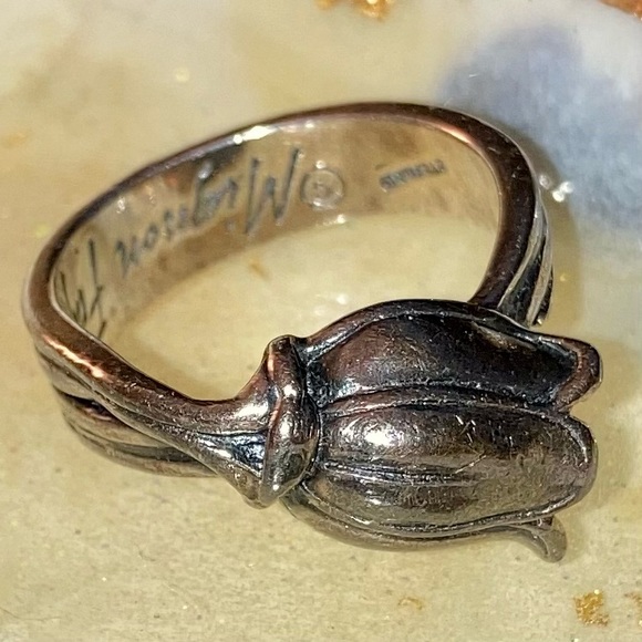 Mignon Faget | Jewelry | Mignon Faget Tulip Ring Vintage Sterling Silver New Orleans Designer ...